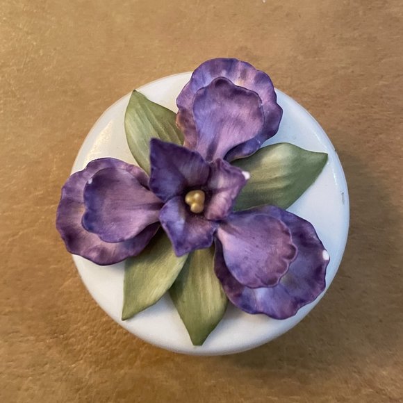 Lenox | Storage & Organization | Vintage Lenox Blue Flag Iris Lenox Box ...